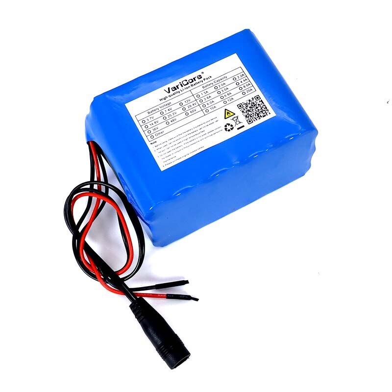 12V 10Ah 18650 li-lon battery pack 10000mAh with B... – Grandado