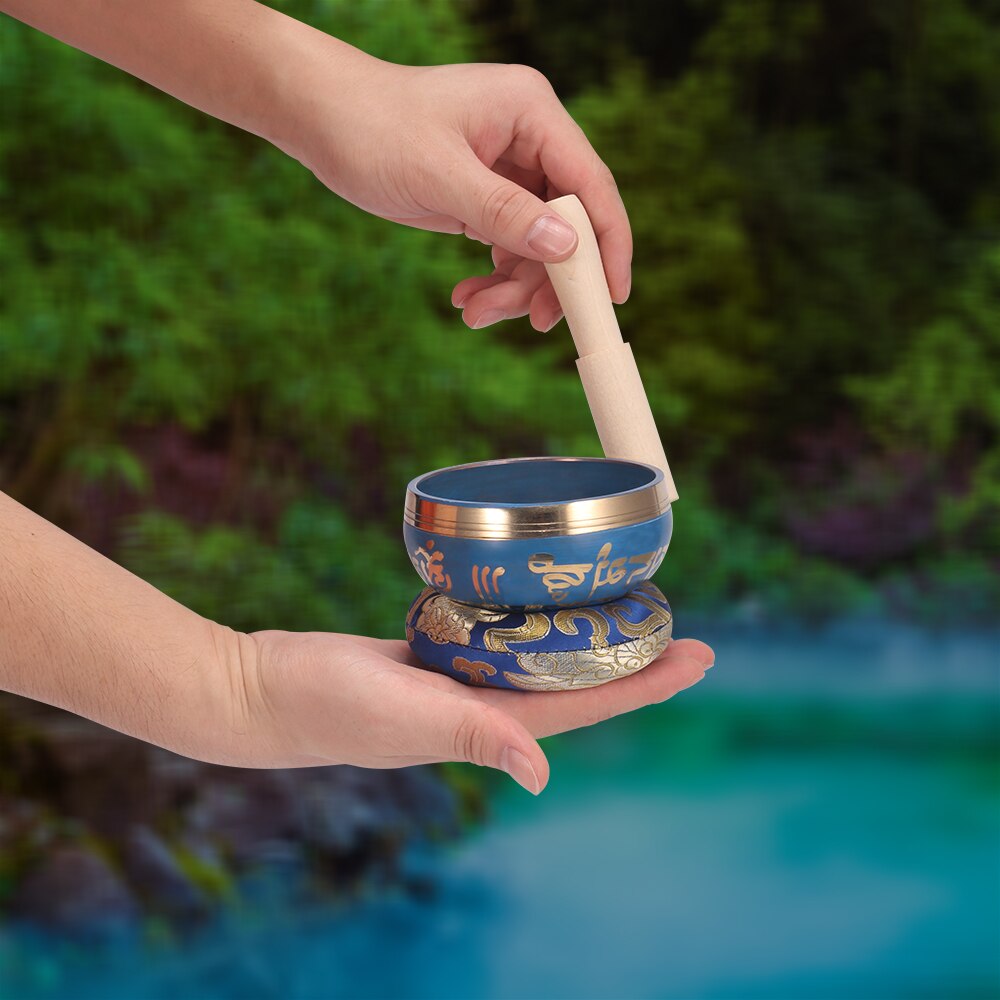 Zen Bowl Singing Bowl Nepal Handmade Sound Bowl Bl... – Grandado