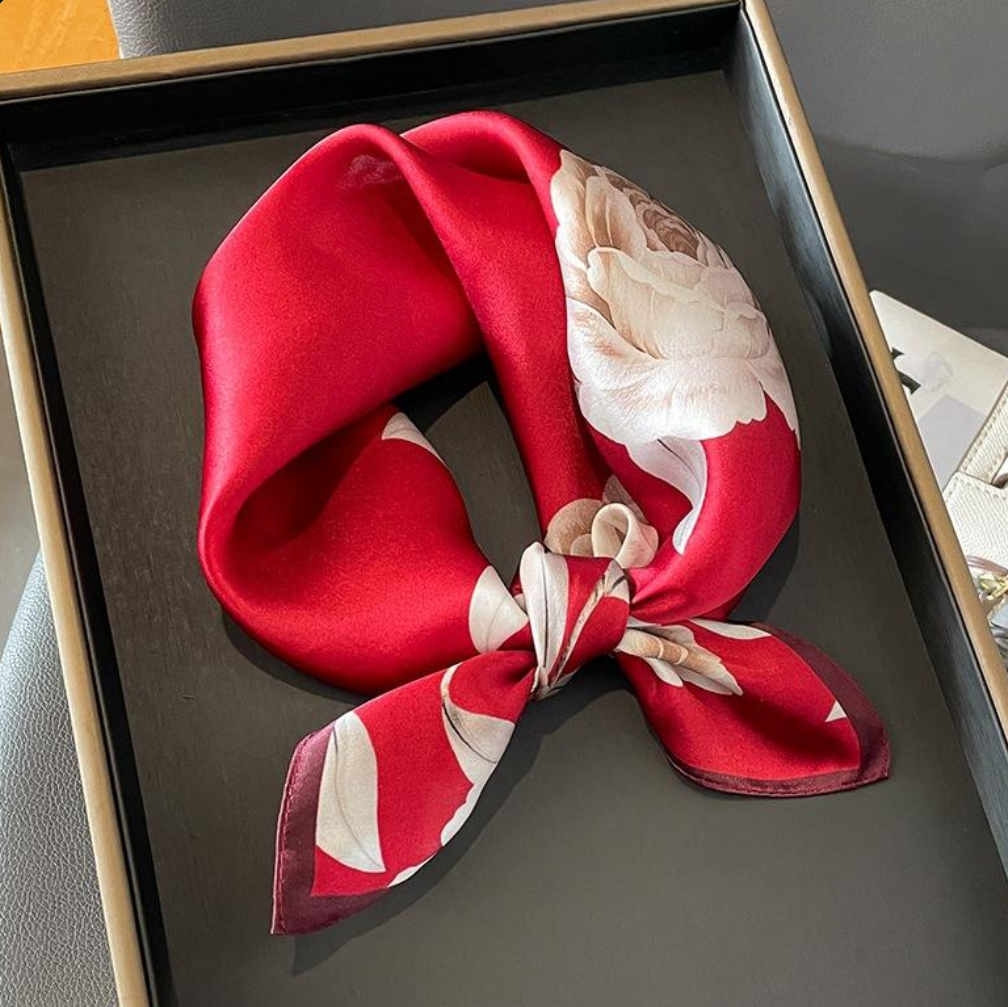 Women Single Scarves 70x70cm Square Simulated Silk... – Grandado