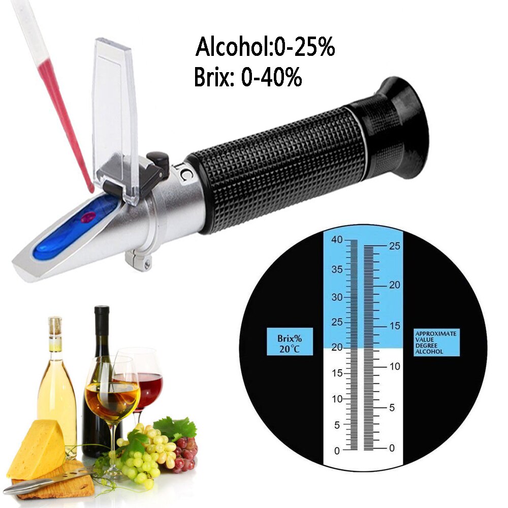 Handheld Alcohol Refractometer Automatic Temperatu... – Vicedeal