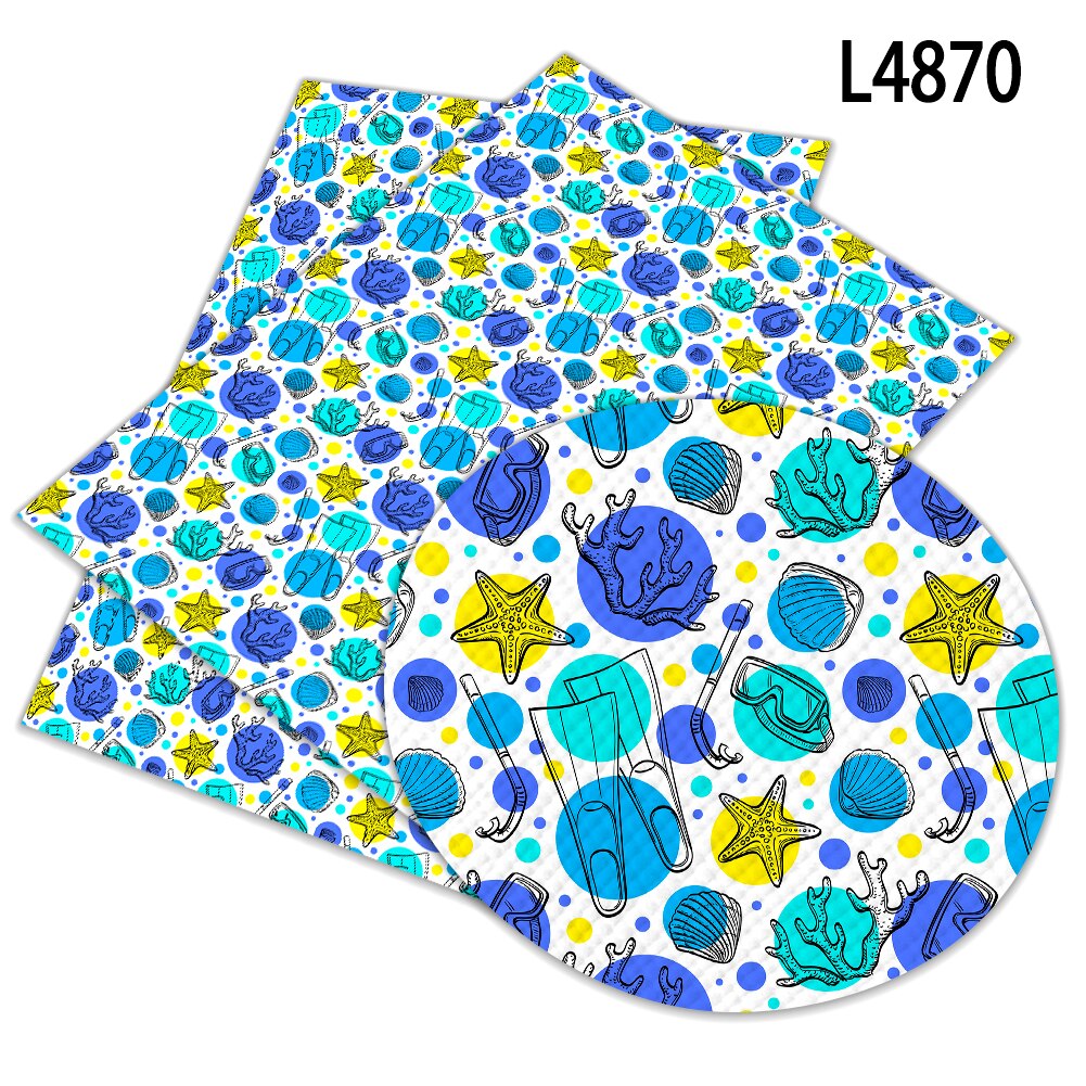 Summer Fruit PU Leather Fabric Cartoon Suede Faux ... – Vicedeal