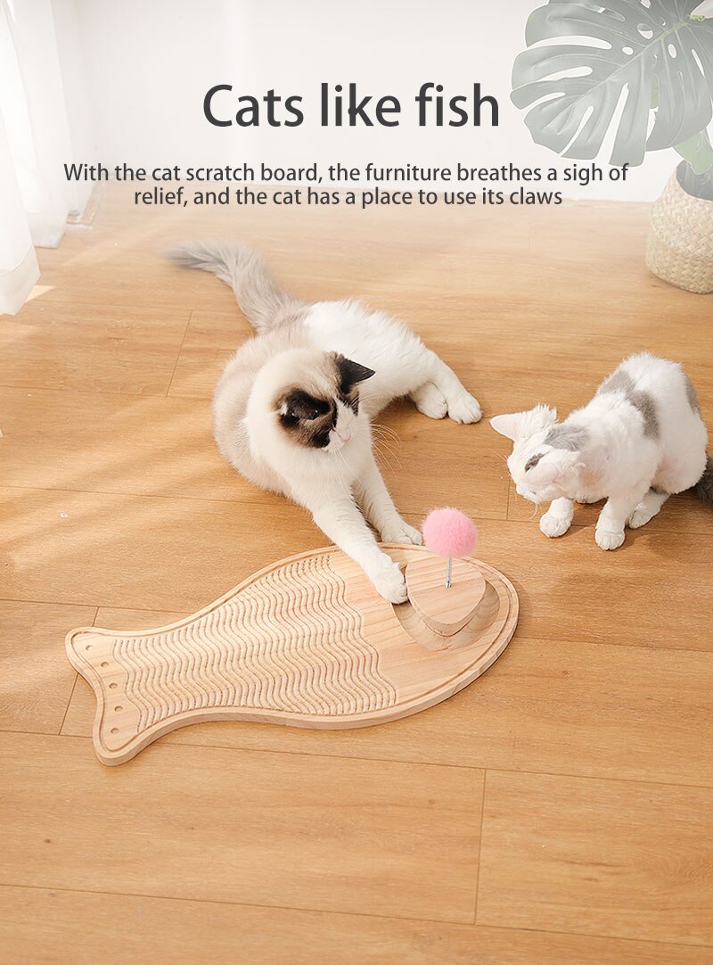 Wood Cat Scratcher Does Not Debris Cat Scratching ... – Grandado