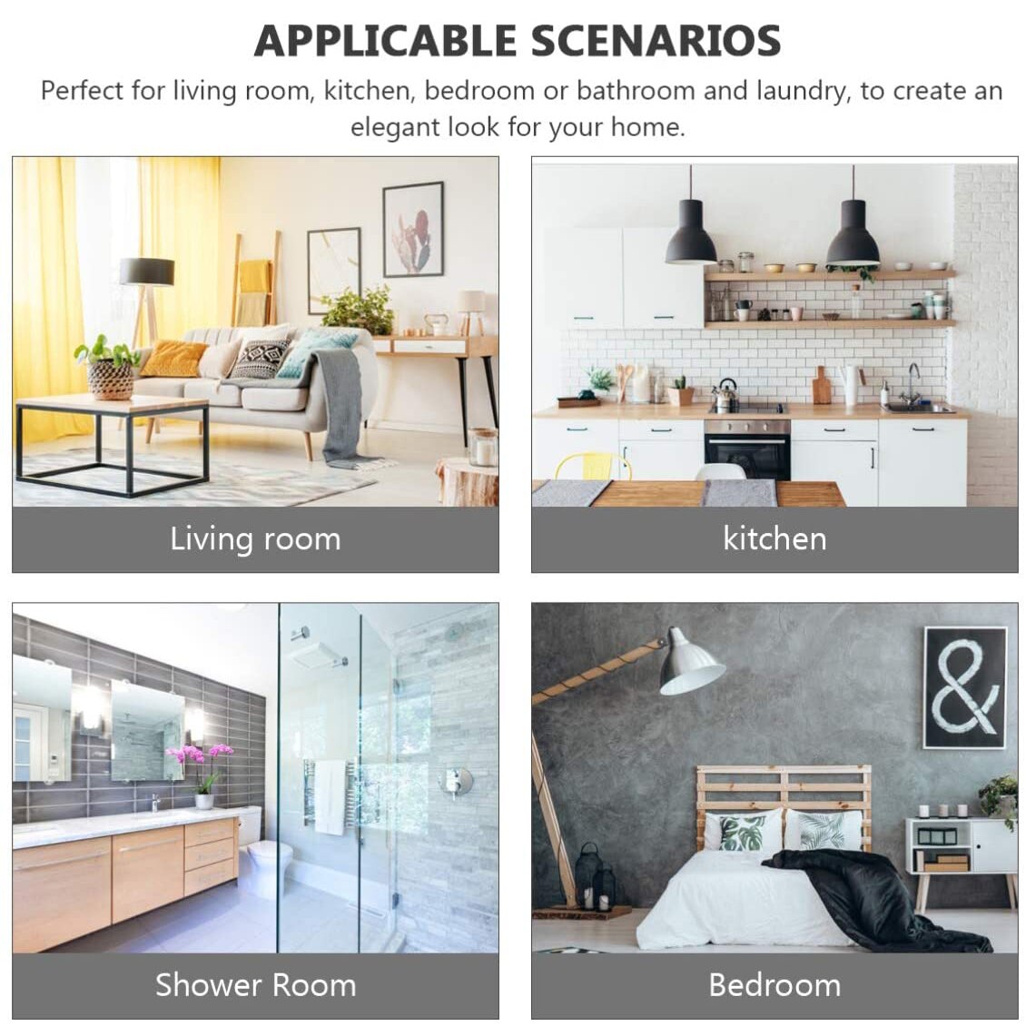 Wall Borders Line Sticker Wall Edges Sticker Flexi... – Grandado