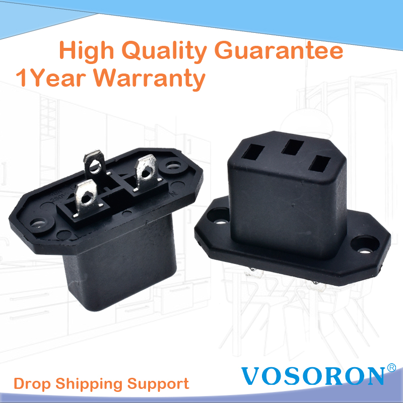 IEC 60320 C13 Power Socket outlet Side Flange and ... – Grandado