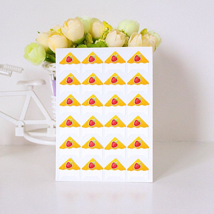96 pcs/lot 4 sheets Cute little fruit Corner Paper... – Vicedeal