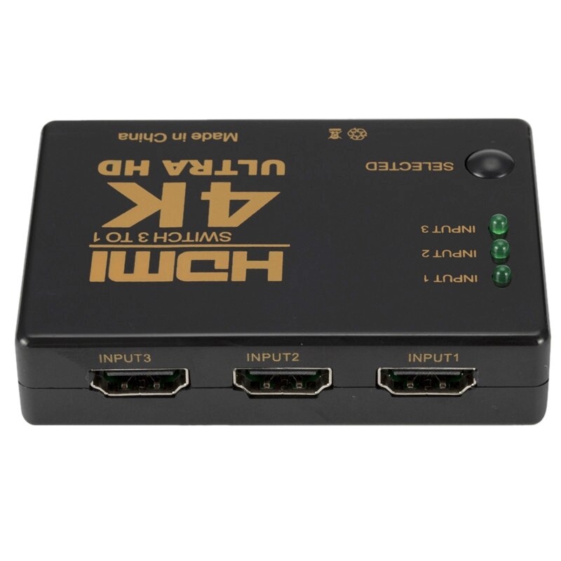 4Kx2K HDMI Switcher Three in One Out HD Video Swit... – Grandado
