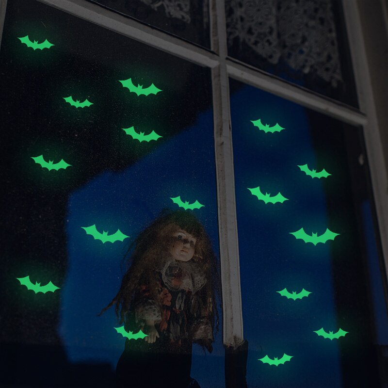 Halloween Luminous sticker Cat sticker monster eye... – Grandado