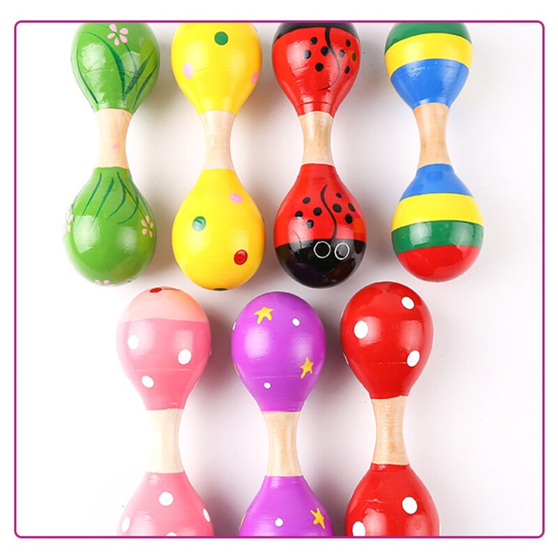 1pc Kid Baby Wooden Ball Toy Double Headed Sand Ma... – Vicedeal