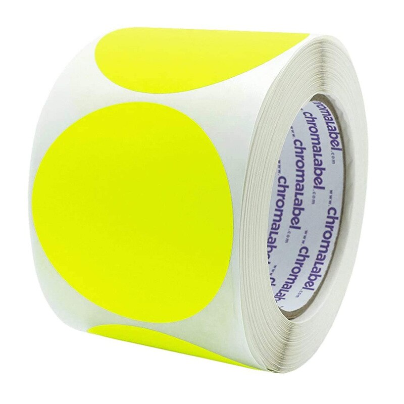 3.8cm/5cm Circle Sealing Stickers Fluorescent Colo... – Grandado