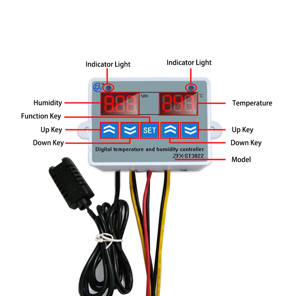 ZFX-ST3022 Temperature Humidity Controller Digital... – Vicedeal