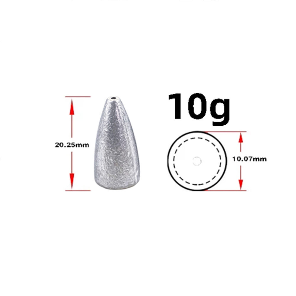TIANNSII 10pcs Lead Sinker Fishing Weight 2.5g 3.5... – Vicedeal