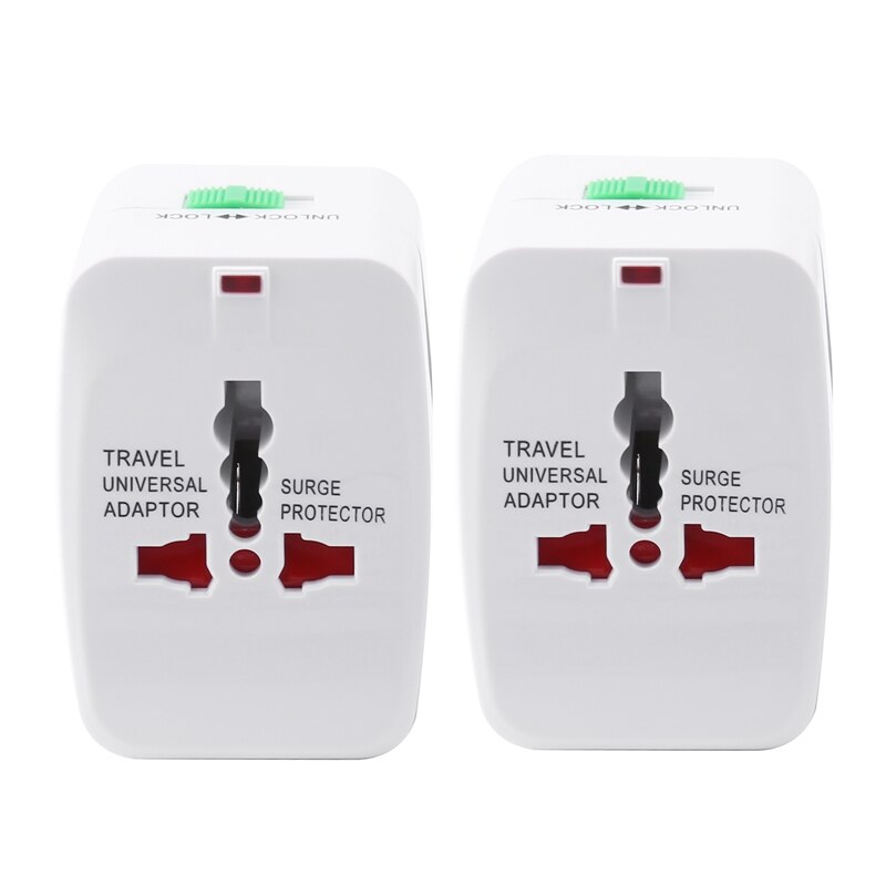 2 Travel Conversion Sockets, Pure Copper Universal... – Vicedeal