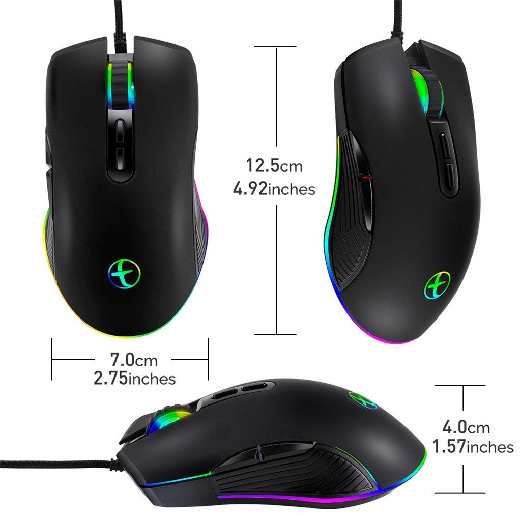 Type-C Ergonomic Mice 4 Backlight Modes Up To 3200... – Grandado