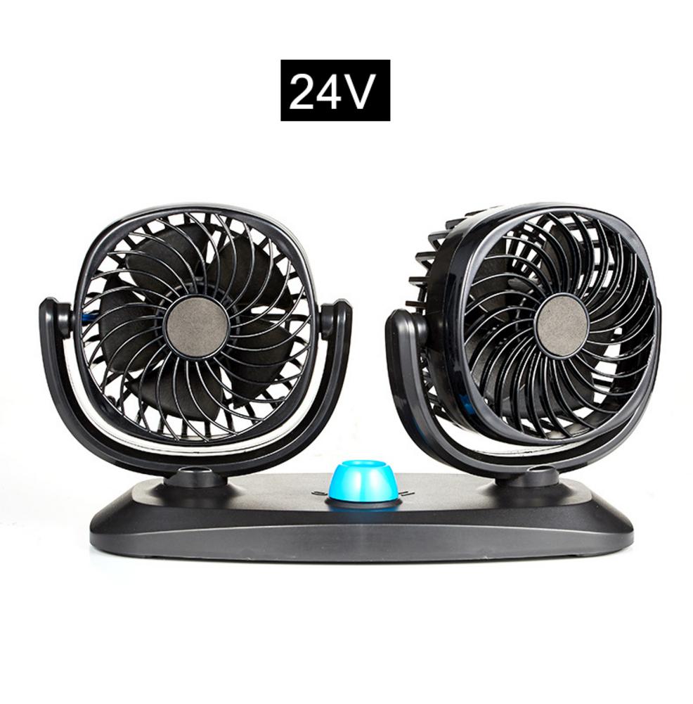 Car Truck Fan 12V/24V Optional Universal Double He... – Grandado