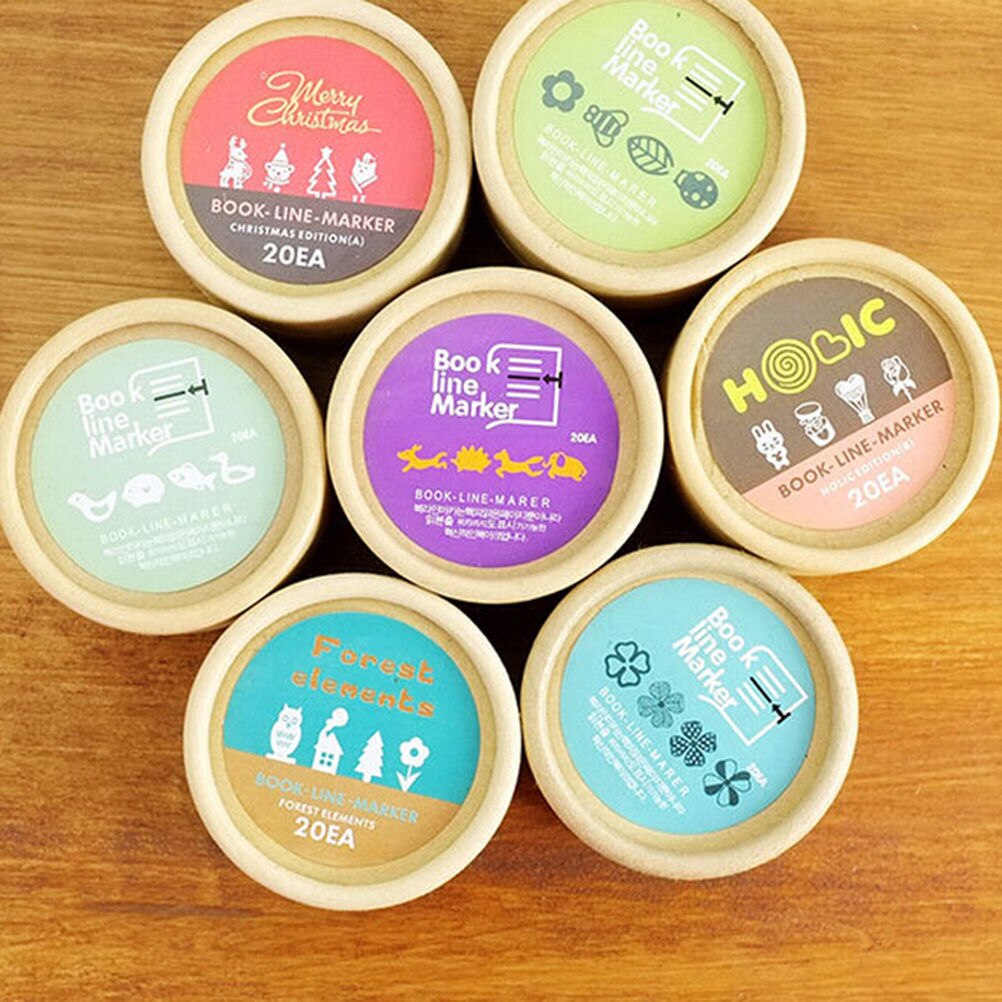 20 pcs/ box Cute geometric book marker stationery ... – Grandado