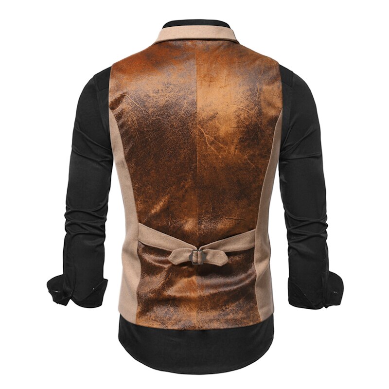 Tweed Mens Steampunk Vest Jacket Formal Business S... – Grandado