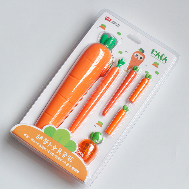 Andstal Super Cool Cute Carrot Stationery Set Kawa... – Vicedeal