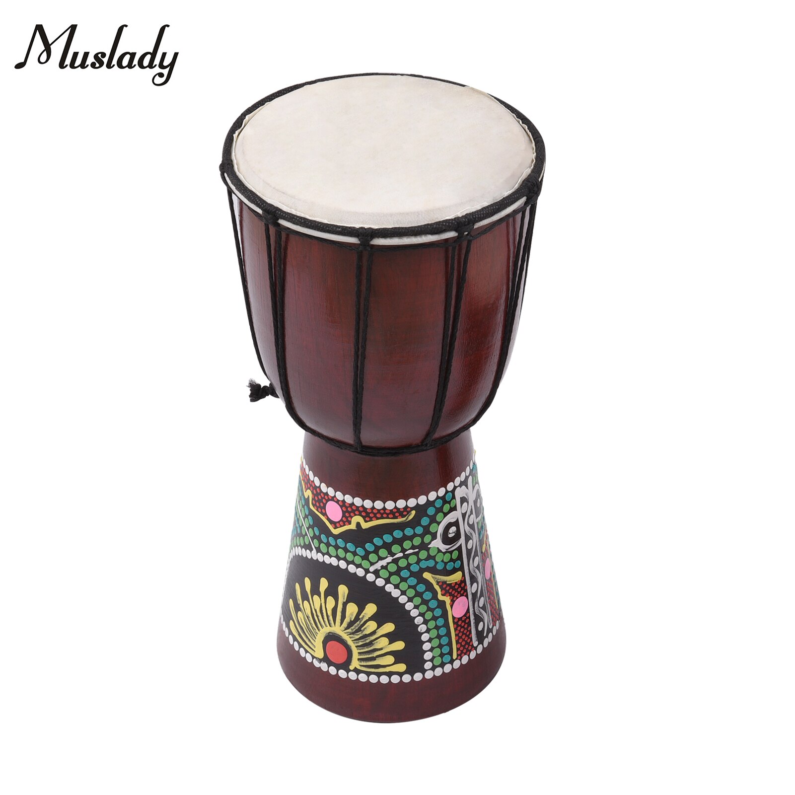 Muslady 6 Inch Djembe African Hand Drum Wooden Afr... – Grandado