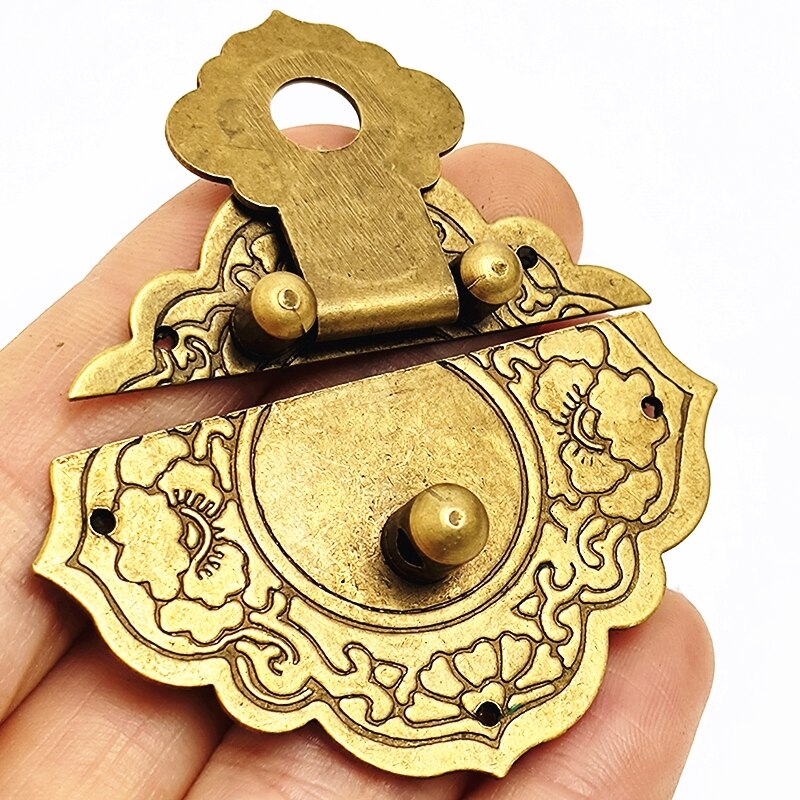 2Pcs Antieke Gouden Doos Hasp Vergrendelingen Chin... – Grandado