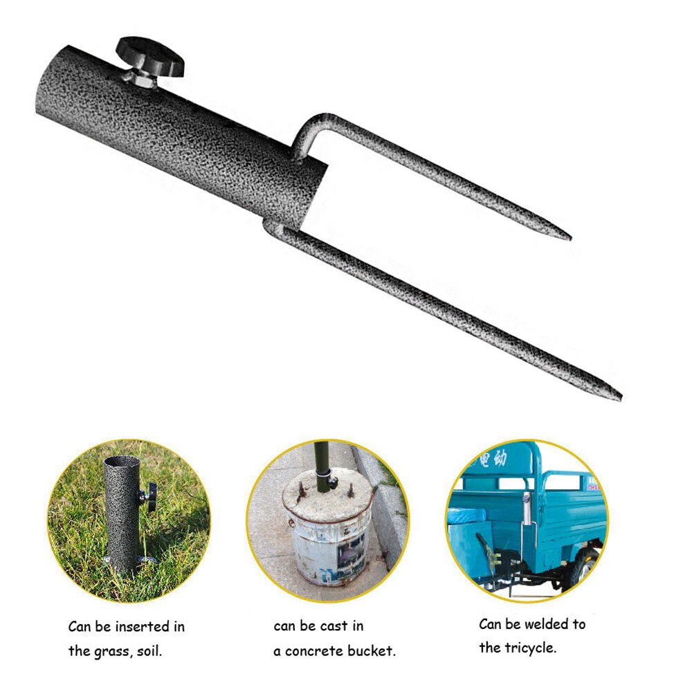 Utendørs paraply stativ stativ metall bærbar stati... – Grandado