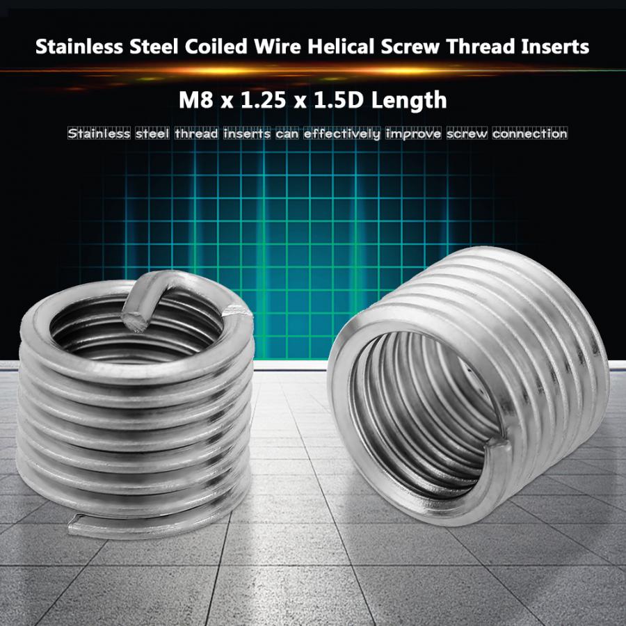 50Pcs/Lot 304 Stainless Steel Coiled Wire Insert H... – Grandado