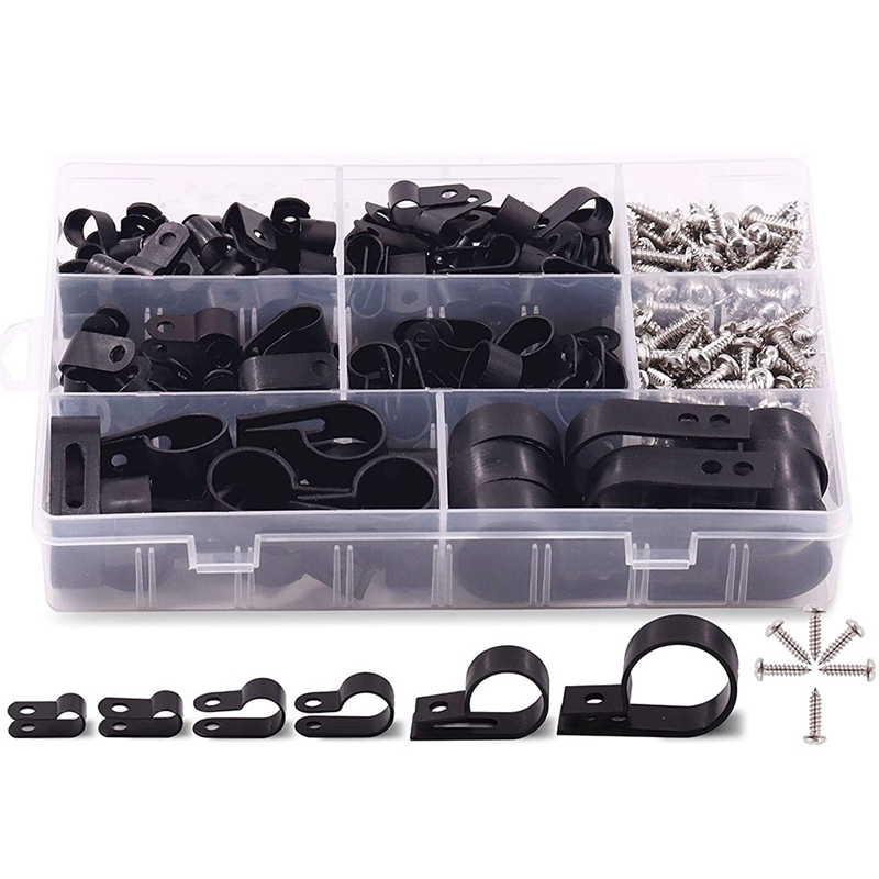 135Pcs R-Type Kabel Klem Clips Bevestigingsmiddele... – Vicedeal