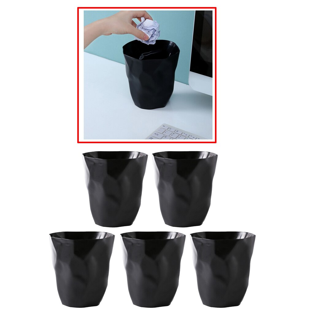 5x Desktop Rubbish Bin Flowerpot Ashbin Dustbin Wa... – Vicedeal