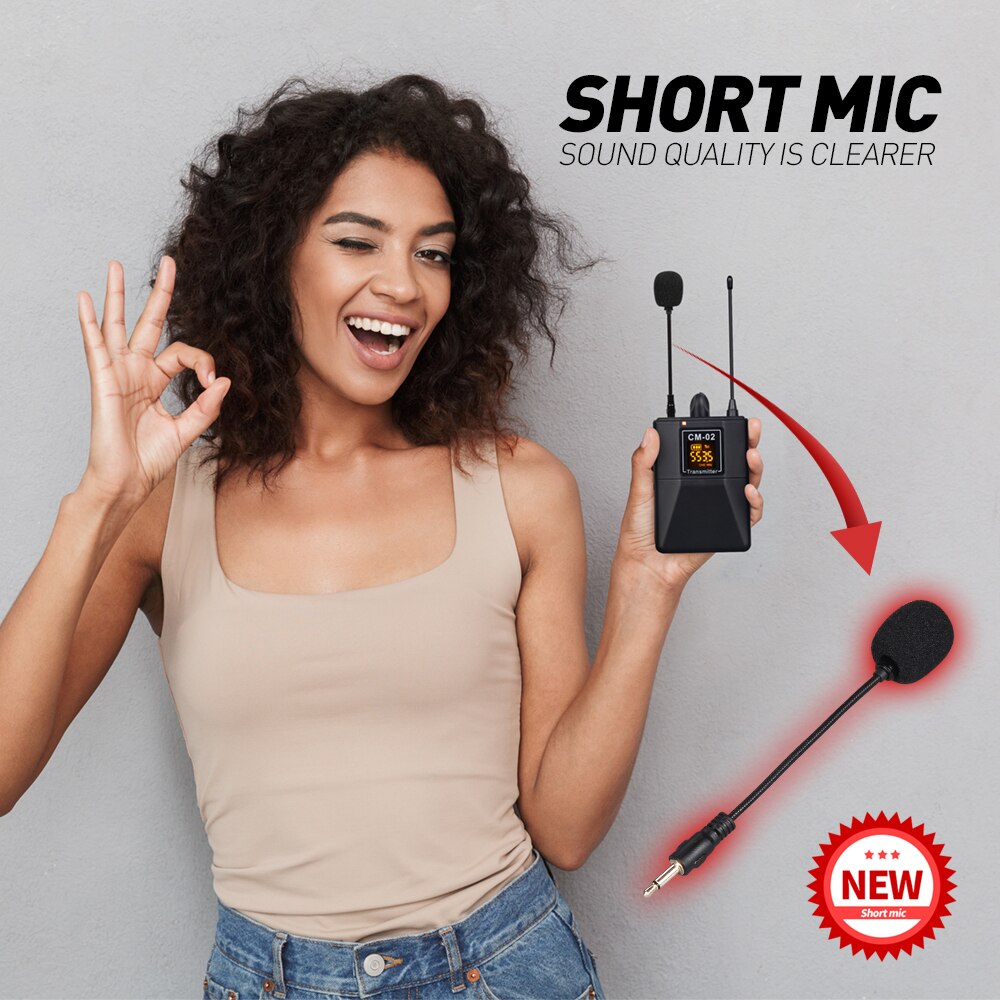 CM Series UHF Wireless Lavalier Microphone With 30... – Grandado