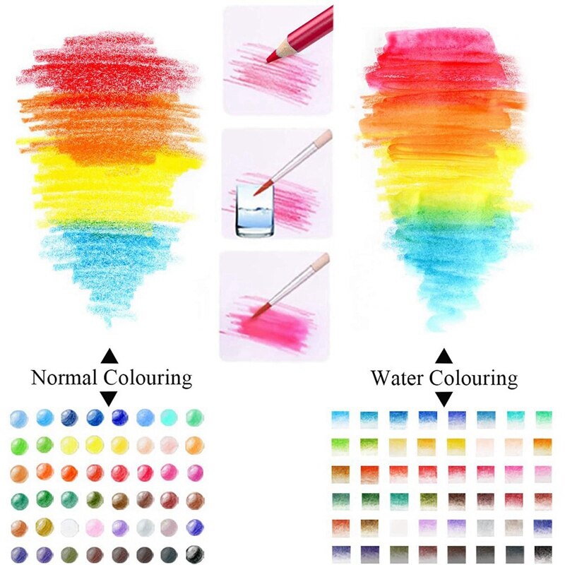 Colouring Pencils, 48 Colored Drawing Pencil Set f... – Grandado