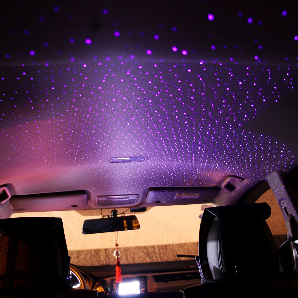 Car Roof USB Star Sky Lamp Ceiling Blue Purple Lig... – Vicedeal