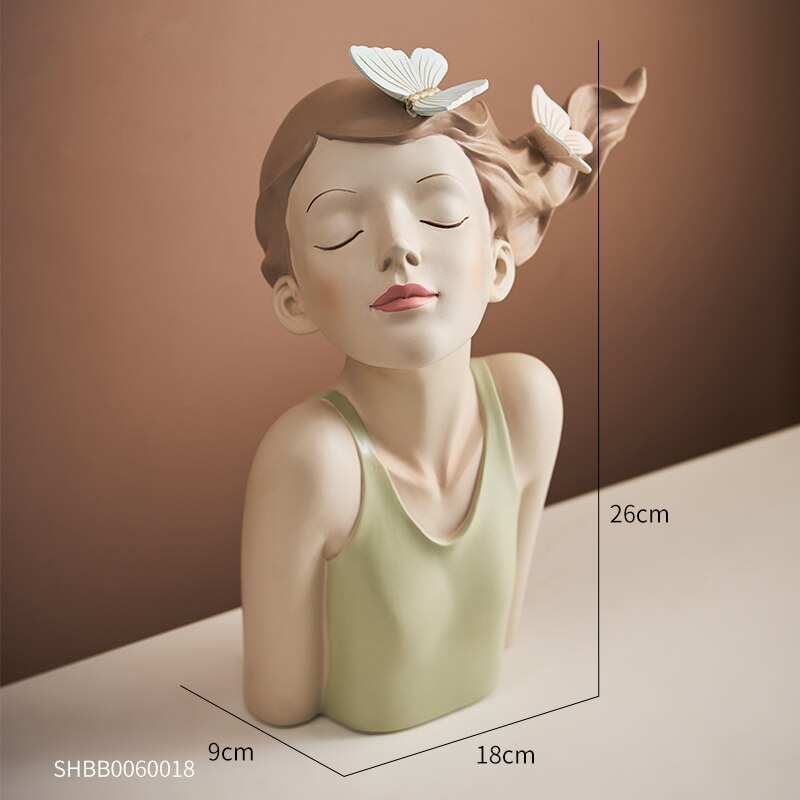 Fairy Tale Girl Sculpture Fantasy Girl Statue Mode... – Grandado