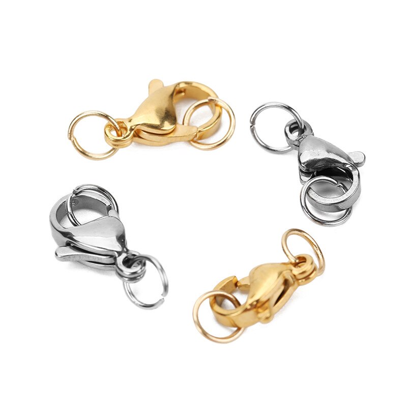 20Pcs 10Mm 12Mm Rvs Kreeft Sluitingen Haken Voor K... – Grandado