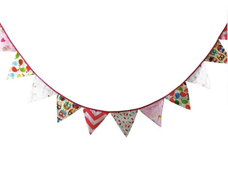 2 set 3.3m 12pc rosa tecknad hjärta tjej bunting b... – Grandado