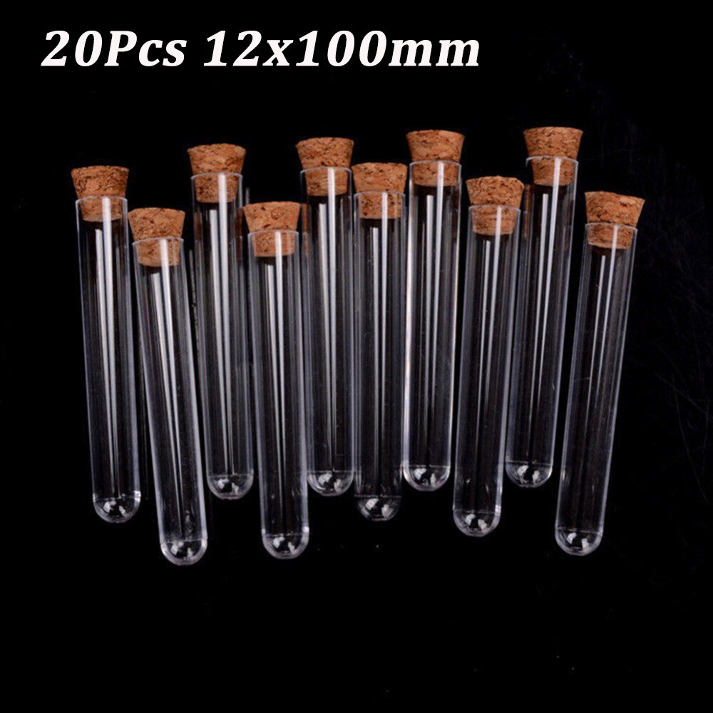 20Pcs 12x100MM Transparent Laboratory Clear Plasti... – Grandado