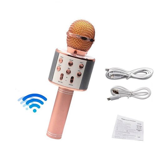 Microphone de karaoké sans fil portatif, Bluetooth... – Grandado
