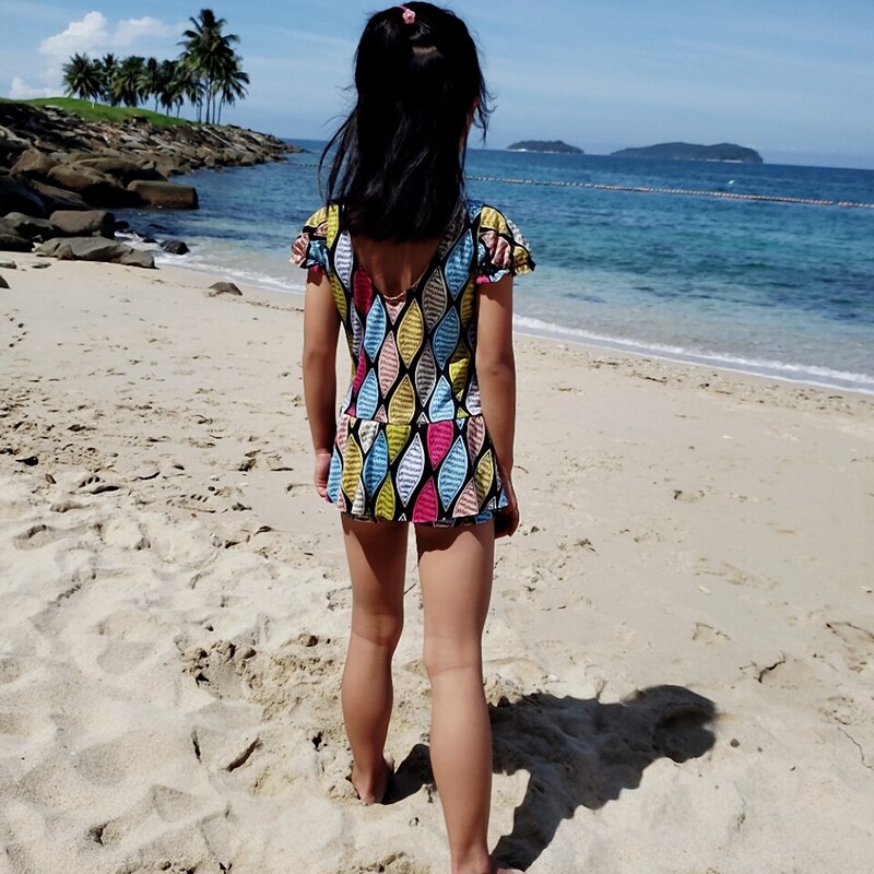 Kids Girl Swimwear 8-12T Daughter Wrap Beachwear C... – Vicedeal