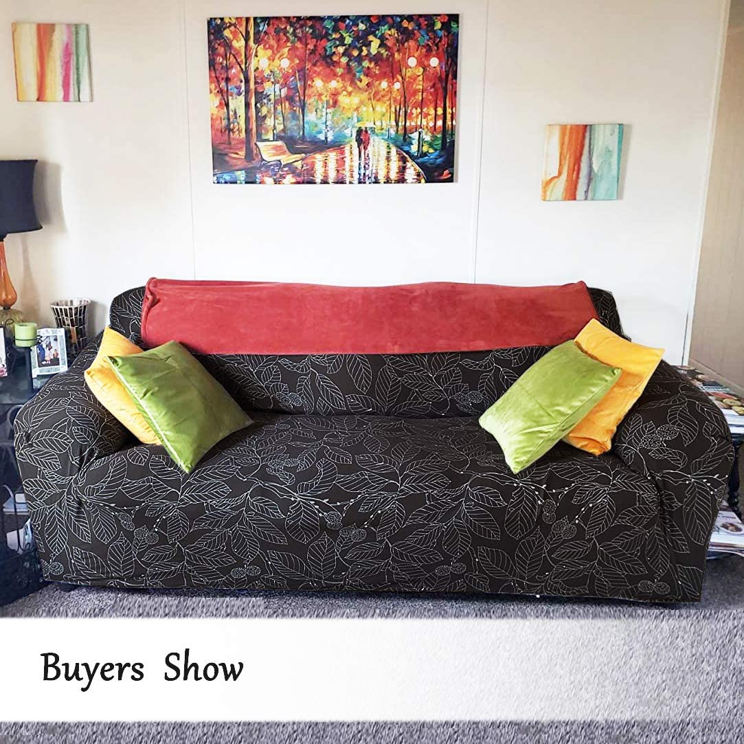 Sofa Covers Stretch Settee Couch Cover Patterned S... – Grandado