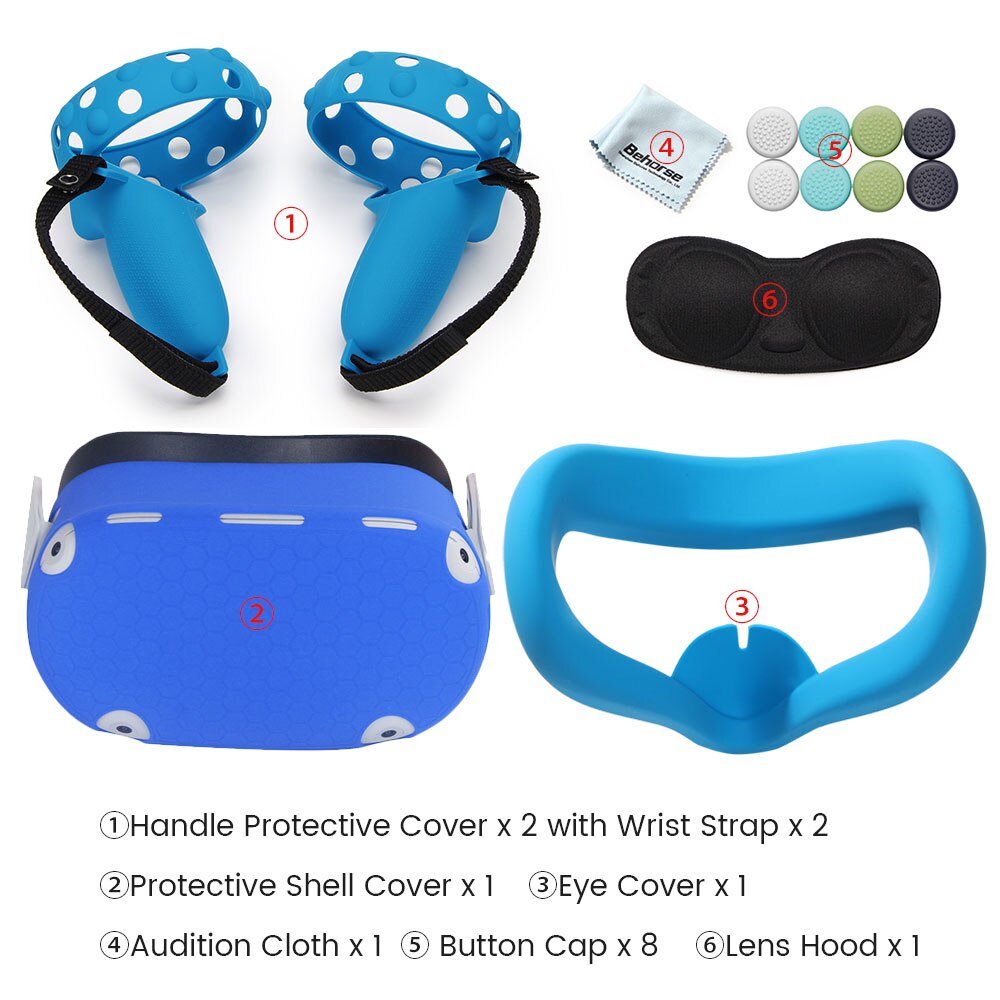 Beschermende Cover Set Voor Oculus Quest 2 Vr Touc... – Vicedeal