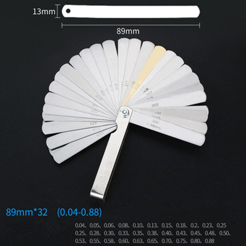 0.04-0.88mm 32pcs Blade Thickness Gap Metric Fille... – Vicedeal