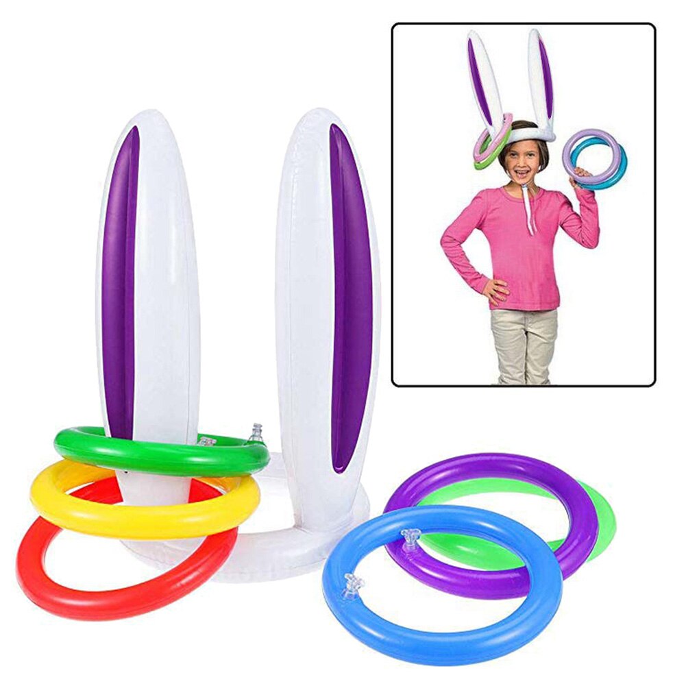 Inflatable Bunny Ears Ring Toss Games Party Game T... – Grandado