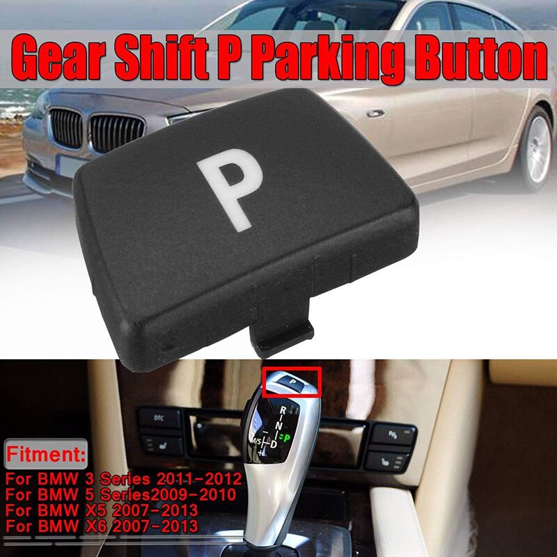 Car Gear Shift Brake P Parking Button Replacement Parts for BMW 5 ...