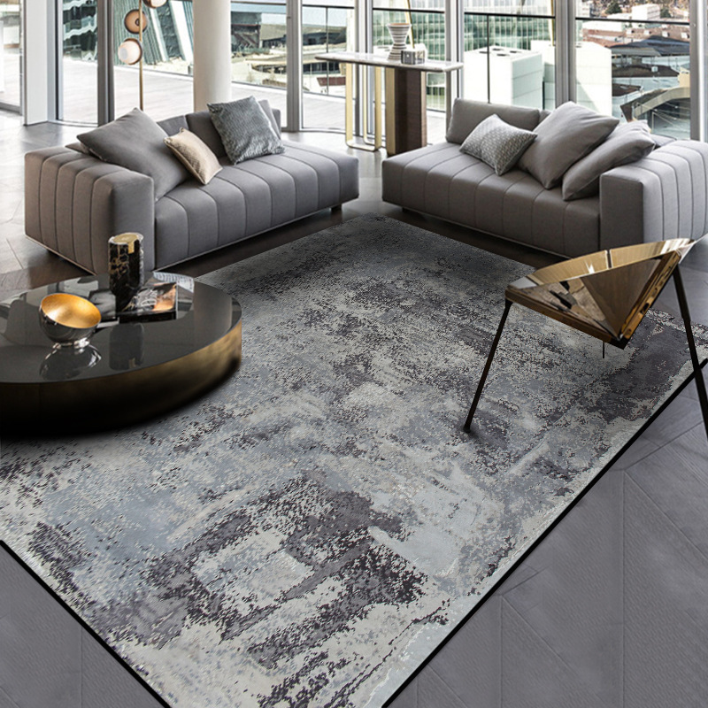 Modern nordic abstract cement grey ink carpet crys... – Vicedeal