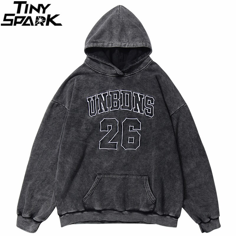 Men Hip Hop Hoodie Sweatshirt Oversized Streetwear... – Vicedeal