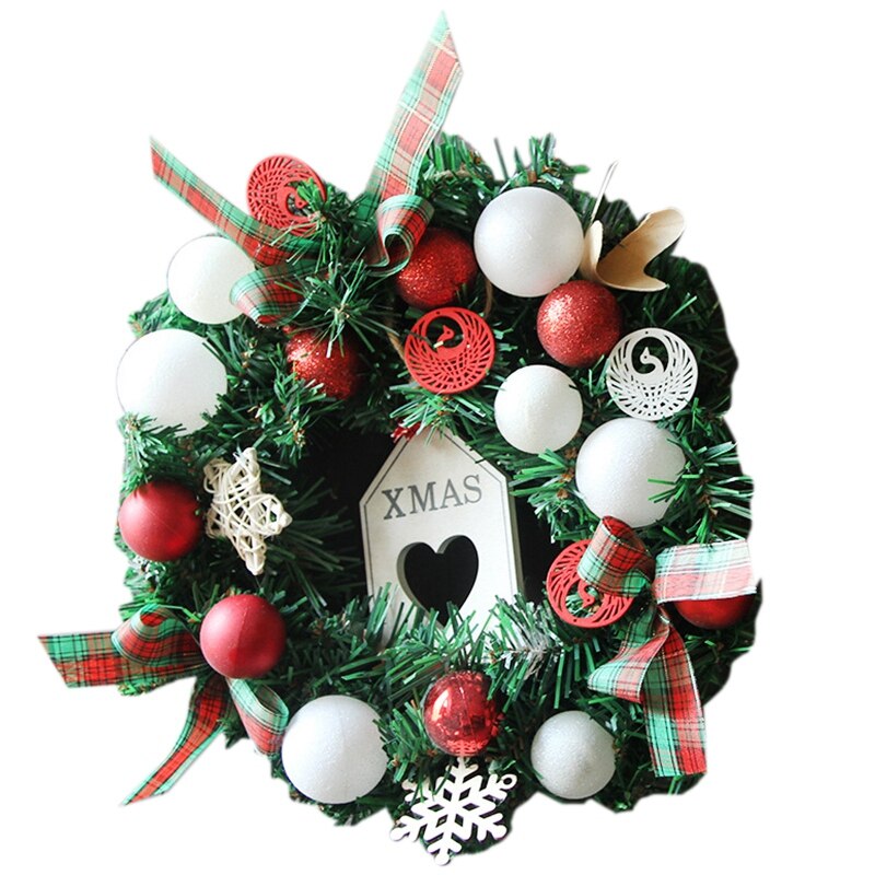 Julekrans vinduesdekoration julepynt dørhængende t... – Grandado