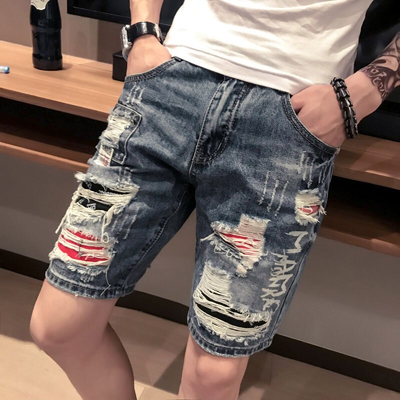 2022 Summer Street Teenagers Guy Trendy Boy Denim ... – Vicedeal