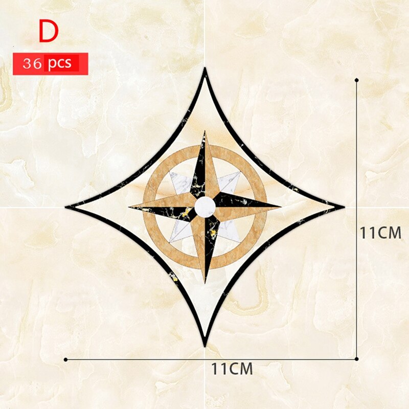 36Pcs Tile Diagonal Sticker Living Room Tile Decal... – Grandado