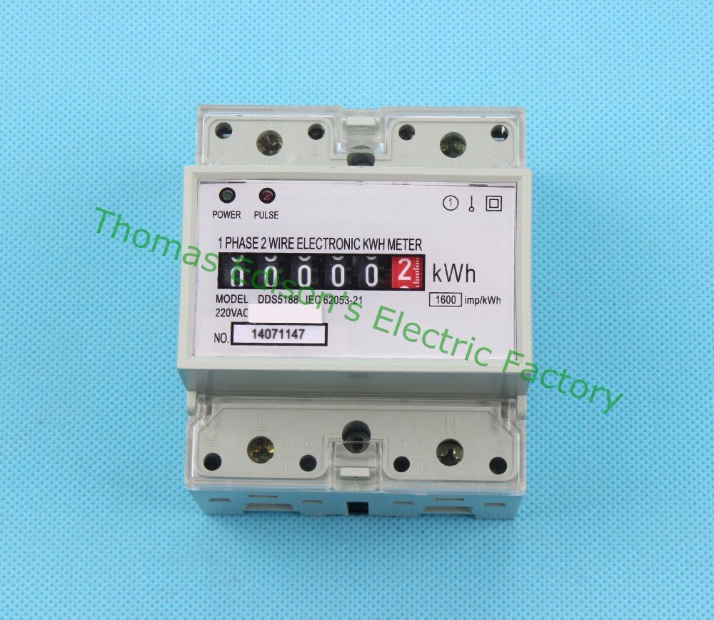 Din rail single phase KWH meter energy meter analo... – Vicedeal