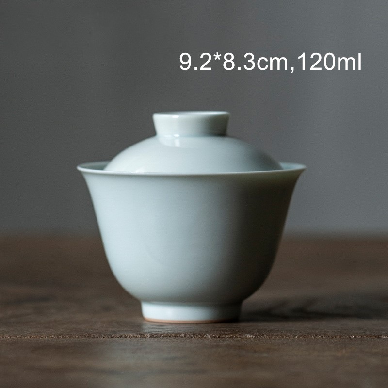 Large Antique Glaze Ceramic Gaiwan Teacup Retro St... – Grandado