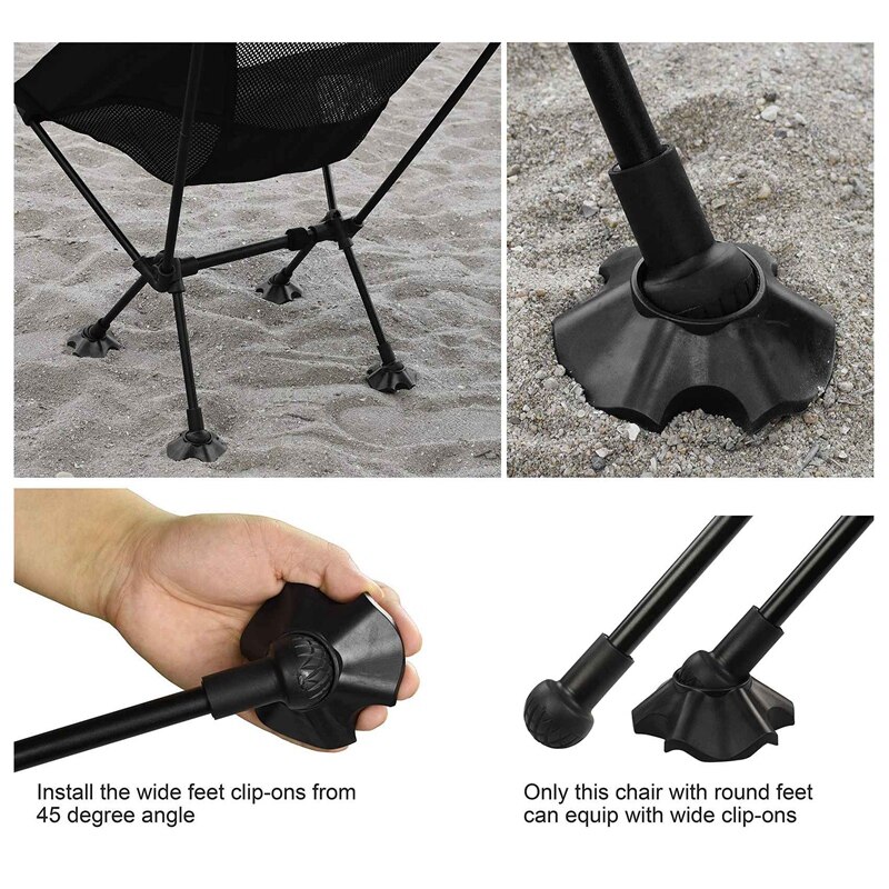 Camping Chairs Breathable Mesh Chair with Anti-Sin... – Vicedeal