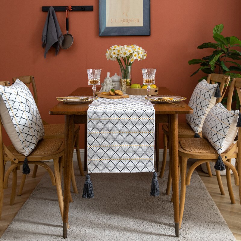 Rode Diamant Rooster Tafelloper Eenvoudige Nordic ... – Grandado